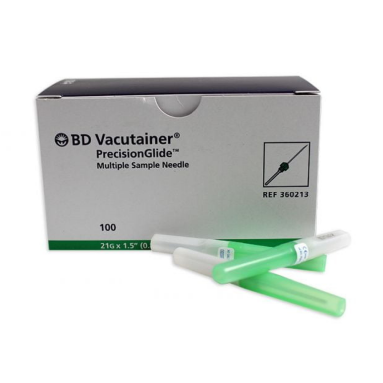 BD Vacutainer Multiple Sample Blood Collection Needle, 21G - Medbasic