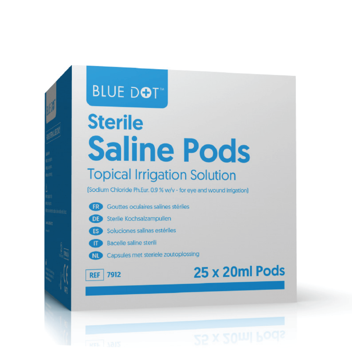 Blue Dot Eye Wash Pods, Saline - Medbasic