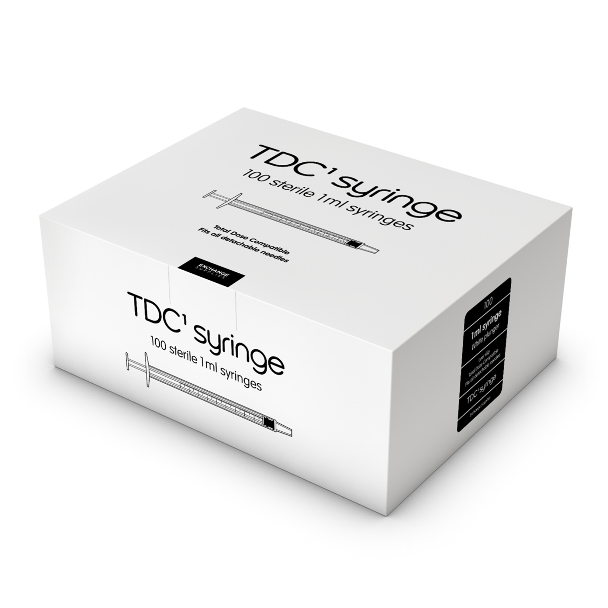 1ml Total Dose Compatibile Syringe - Medbasic