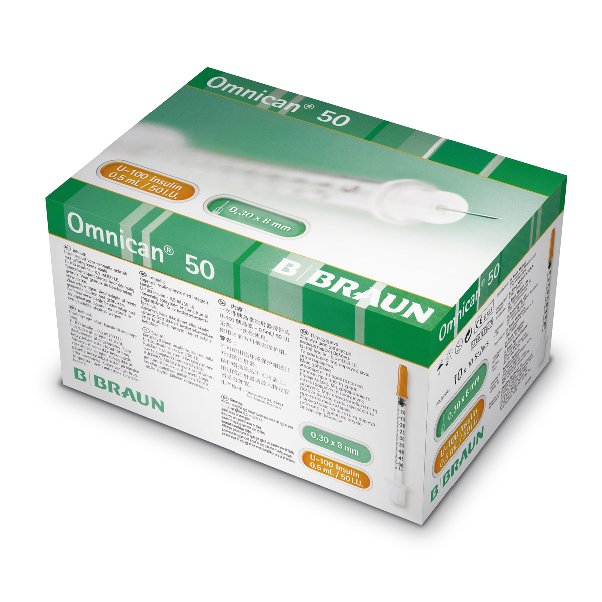 BBraun Omnican 0.5ml 30G 8mm Syringes & Needles - Medbasic