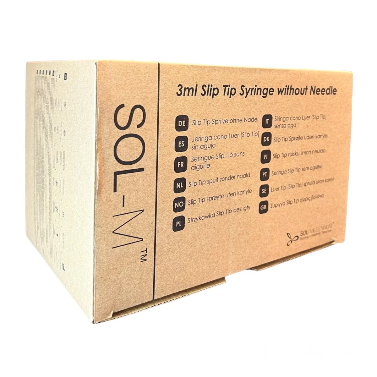 SOL-M 3ml Syringe Luer Slip Tip - Medbasic