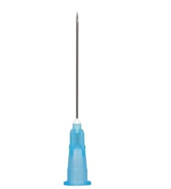 SOL-M 23G Blue 1.25 inch Hypodermic Needles - Medbasic