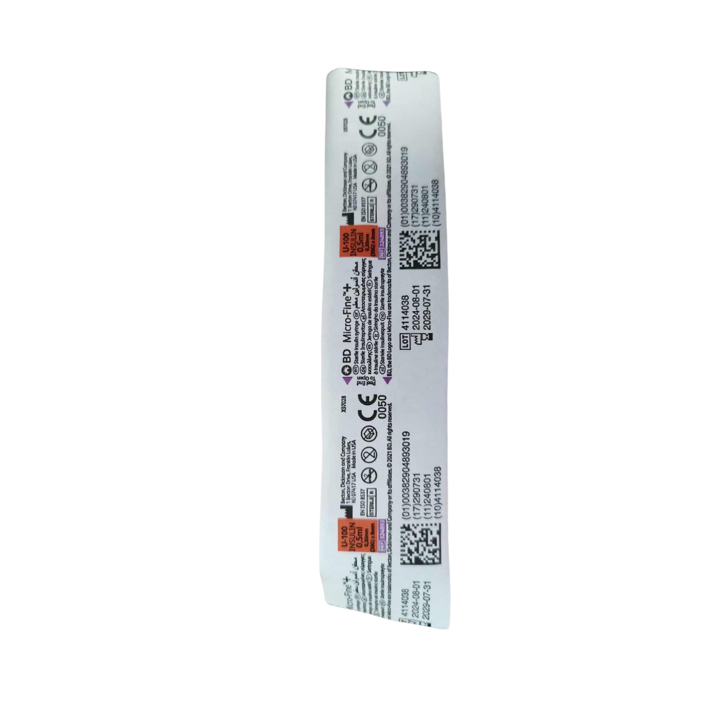 BD Micro-Fine+ 30G 0.5ml Syringes & Needles (individually wrapped) - Medbasic